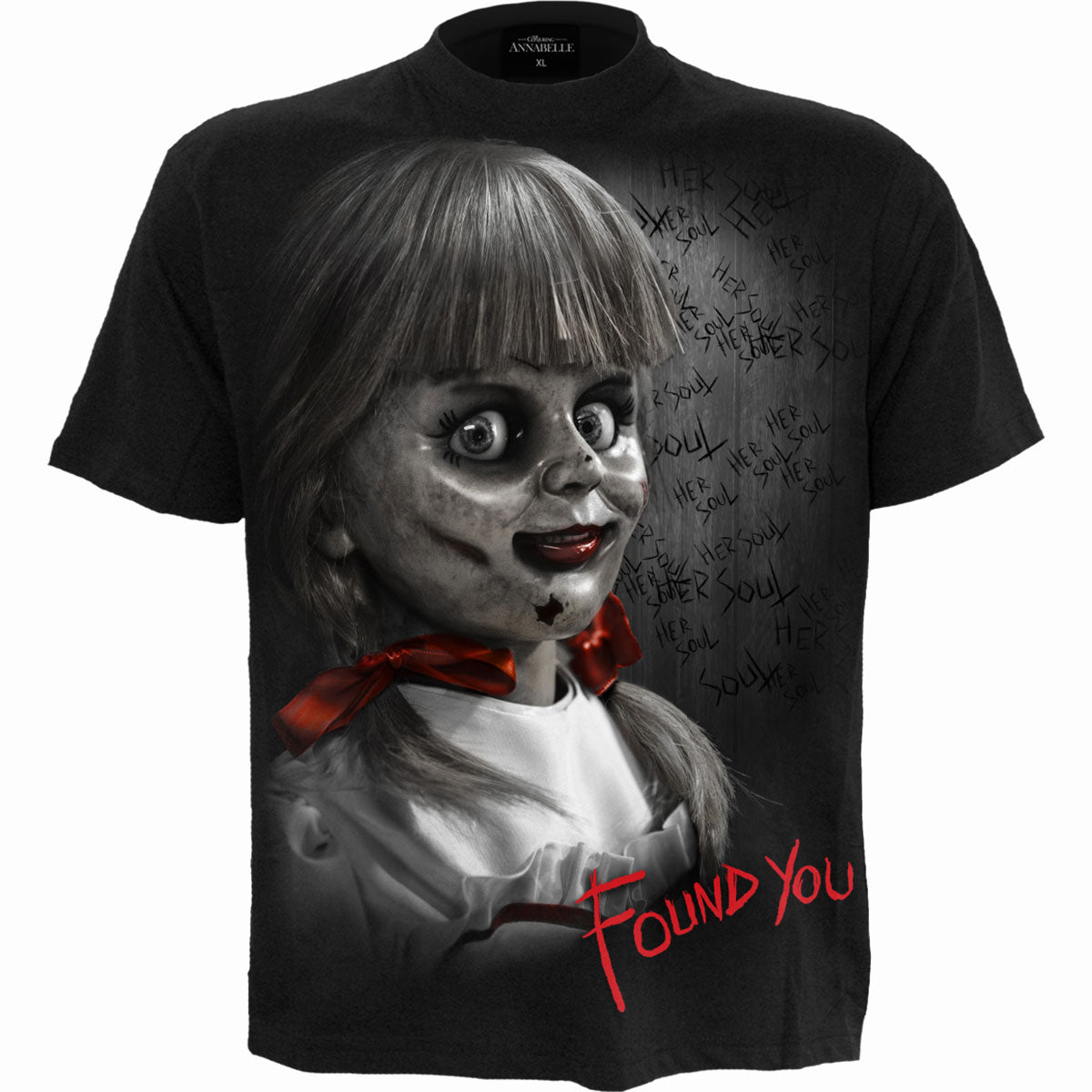 ANNABELLE - FOUND YOU - T-Shirt Black – Spiral Direct